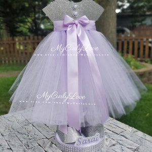 Purple Baby Shower Centerpiece, Baby Girl Decor, Lavender Baby Shower ...