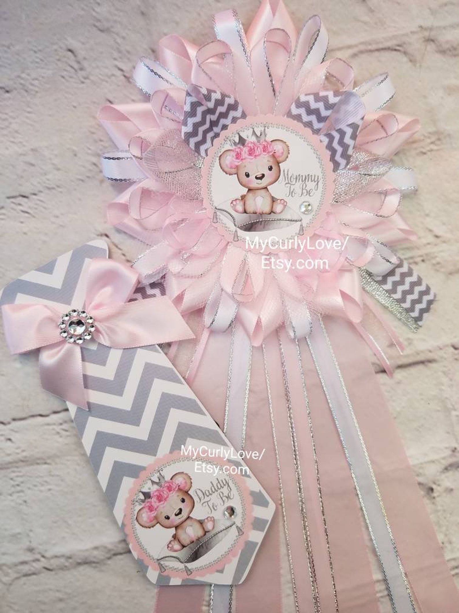 Princess Teddy Bear Baby Shower Princess Baby Shower Mommy to - Etsy