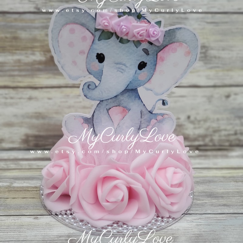 Baby Elephant Cake Topper - Etsy