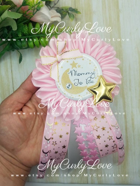 Girl Star Baby Shower Mommy to Be Corsage/girl Twinkle Star - Etsy