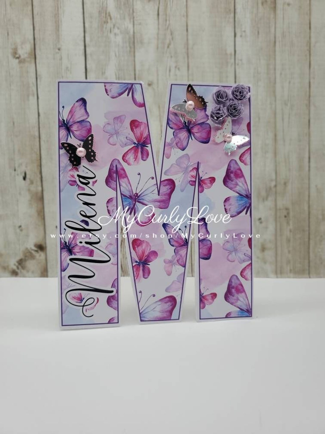 Butterflies Letter Stand/butterflies Letter Standee/butterfly - Etsy