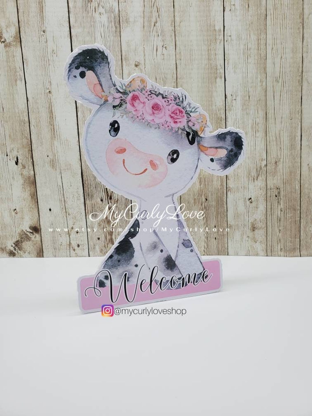 Girl Baby Cow Centerpieces, Boy Cow Baby Shower, Farm Baby Shower Boy ...