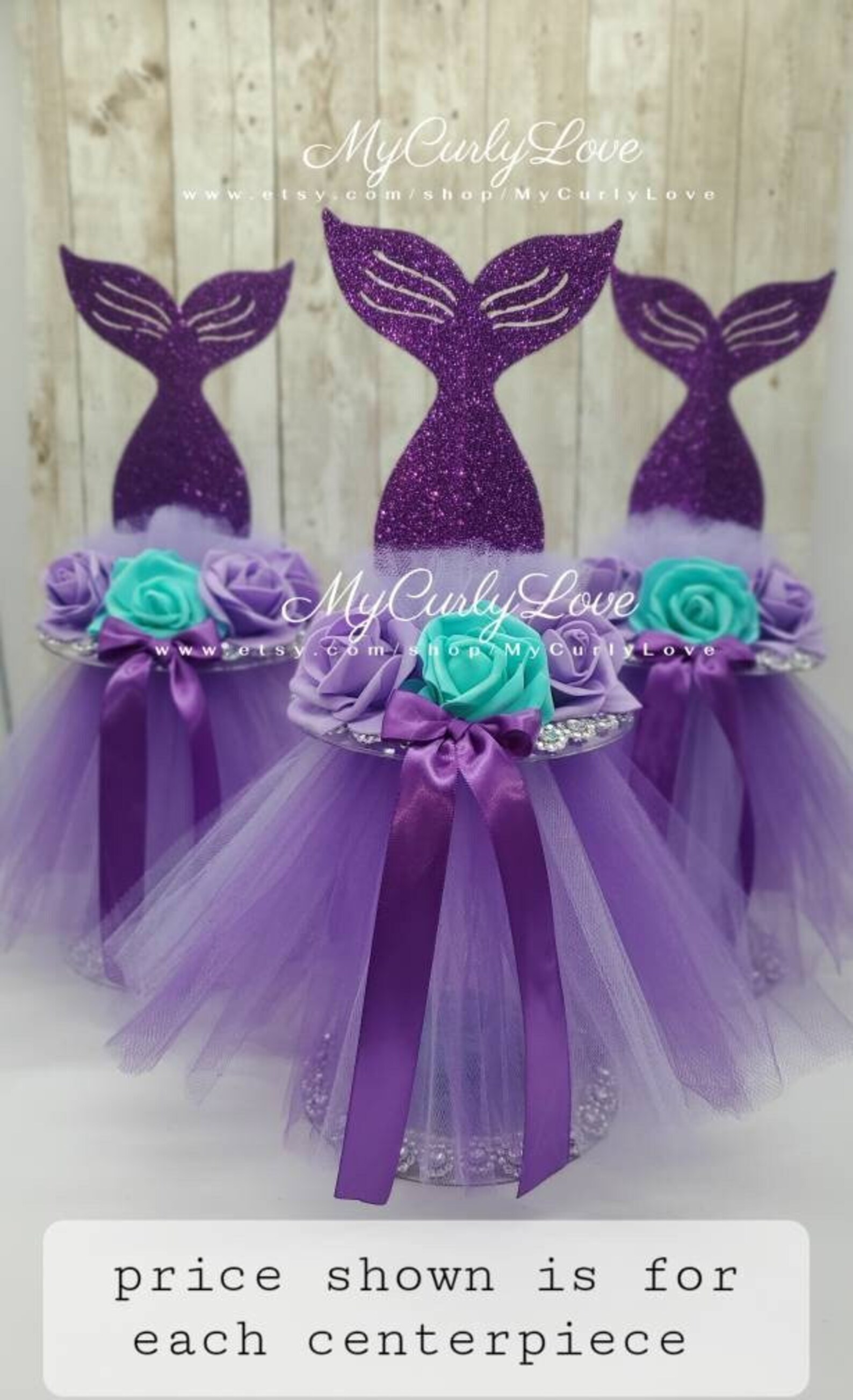 Mermaid Tail Centerpiece: Under the Sea Birthday Decor - Etsy