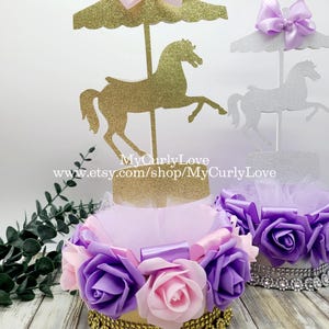Carousel Centerpiece/carousel Birthday/carousel Baby Shower/carousel ...