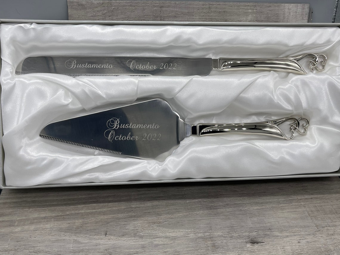 Personalized Cake Knife and Server Set Wedding Gift Wedding - Etsy