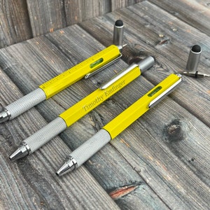Personalized Multi-tool Pen, Stylus, Screwdriver, Ruler, Level, Handyman Gift - Etsy