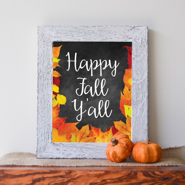 Fall Chalkboard Art - Etsy