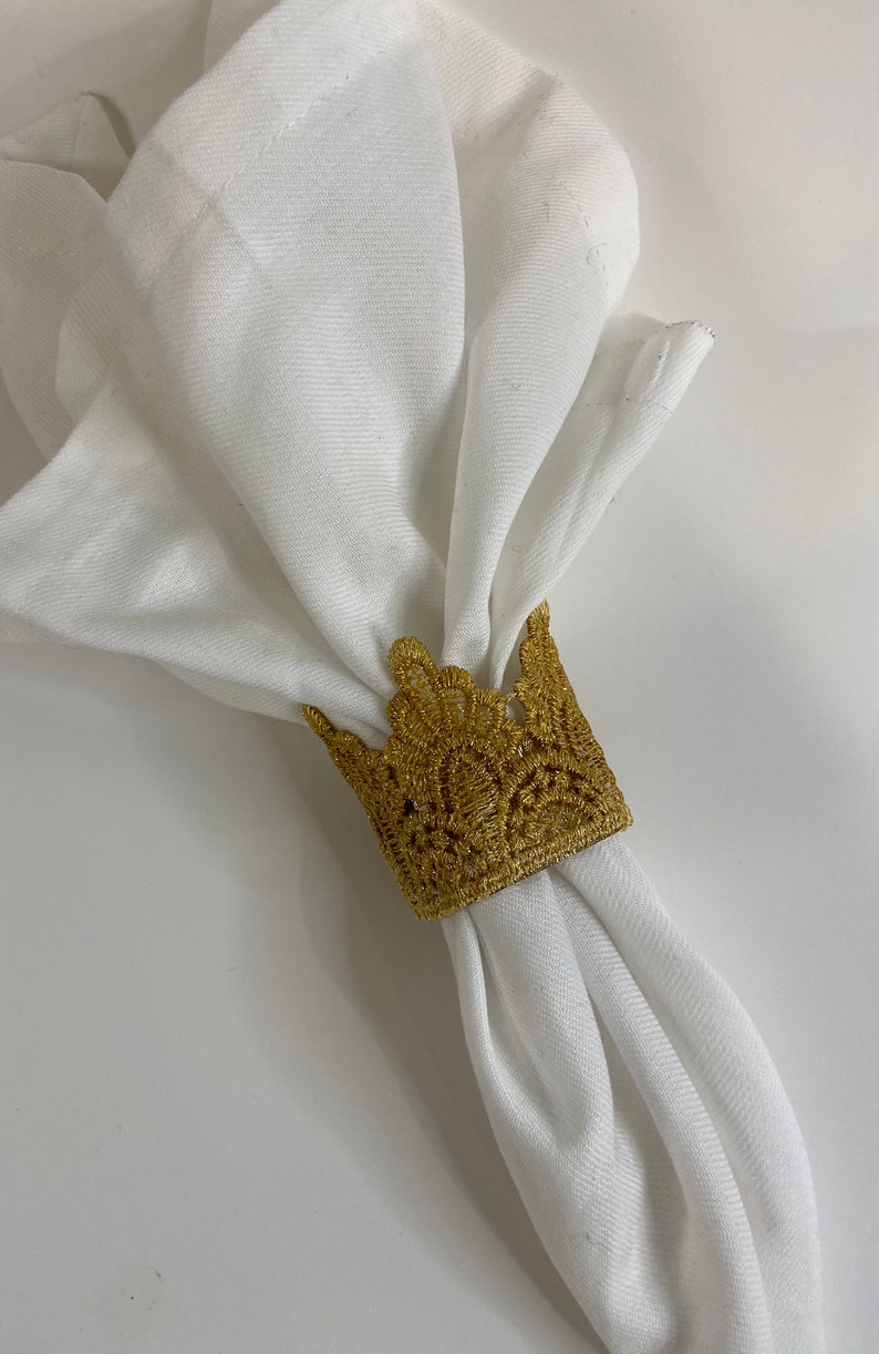 Gold Crown Purim Napkin Ring - Etsy
