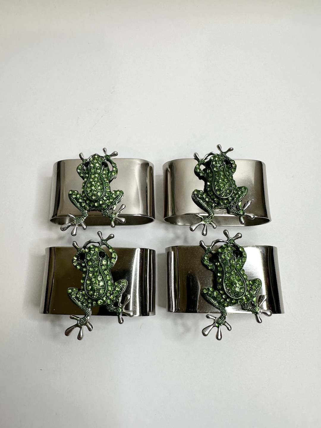 Oval Magnetic Napkin Rings With Frog Attachments (set of 4) - Etsy