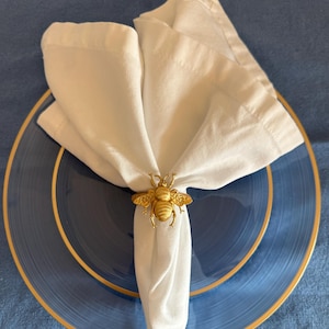 Bee Napkin Rings Gold - Etsy