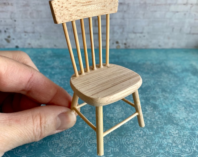 Shabby Chic Miniature Wooden Chair for Your Dollhouse - Etsy