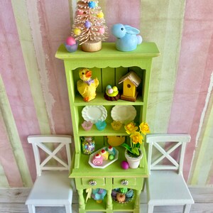 1:12 Scale Easter Hutch, Artisan Easter Miniatures, Miniature Dollhouse ...
