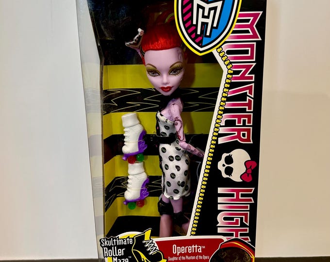 Monster High Operetta G1 Doll, Skultimate Roller Maze Operetta, Mattel ...
