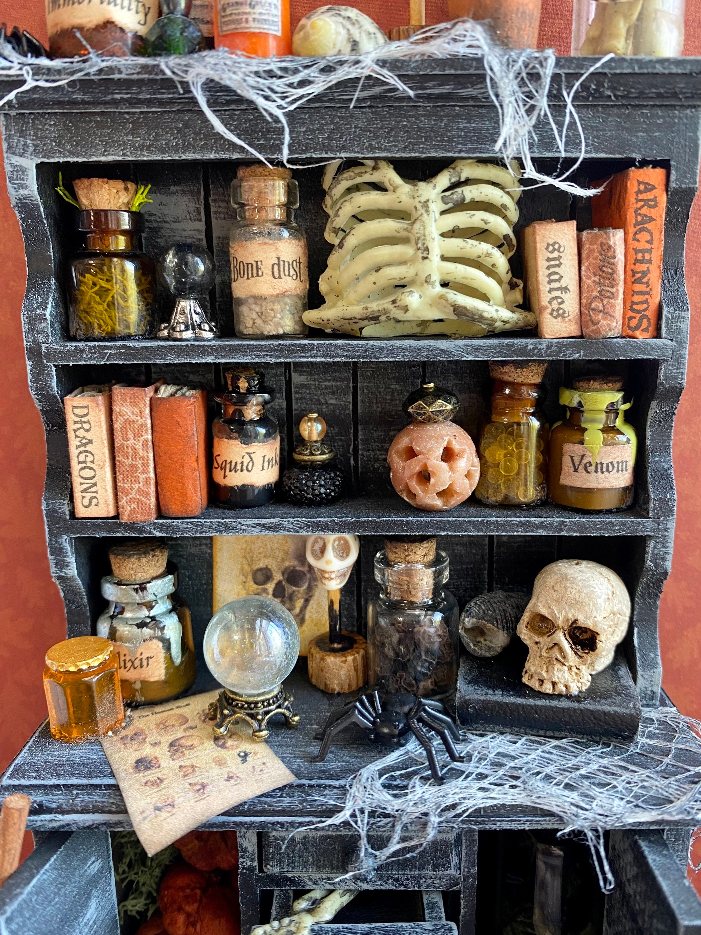 Miniature Witch Cupboard 1 12 Scale Halloween Furniture Etsy