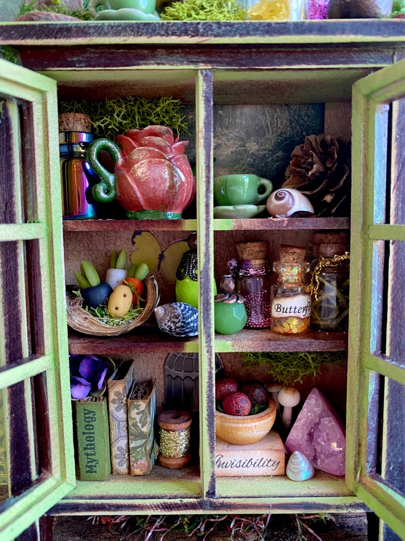 Miniature Fae Cabinet Artisan Dollhouse Miniature 1:12 Scale - Etsy