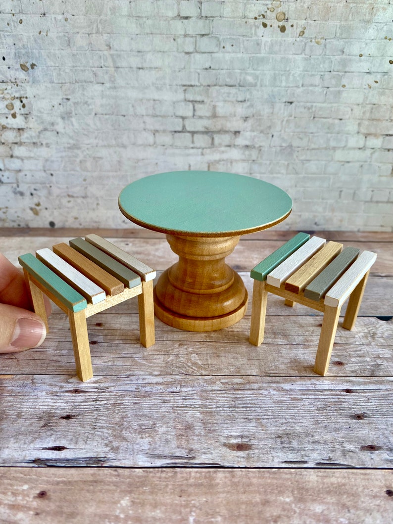 Miniature Bistro Set Beach Dollhouse Kitchen 1:12 Scale - Etsy