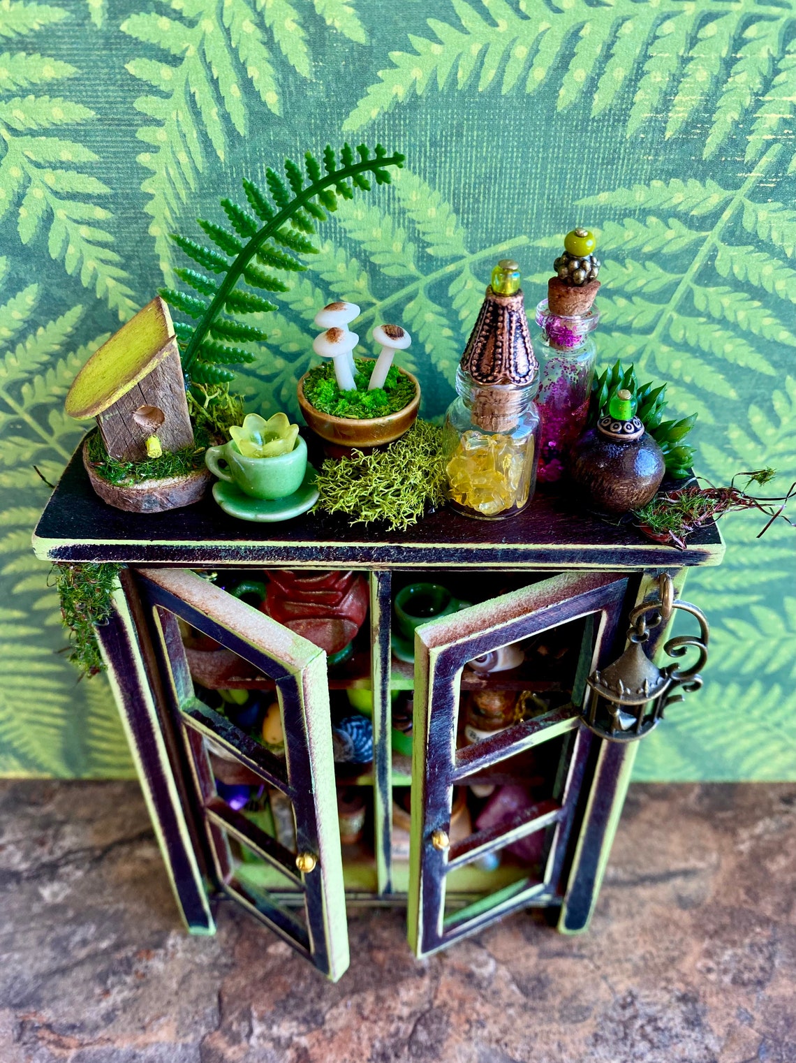 Miniature Fae Cabinet Artisan Dollhouse Miniature 1:12 Scale - Etsy