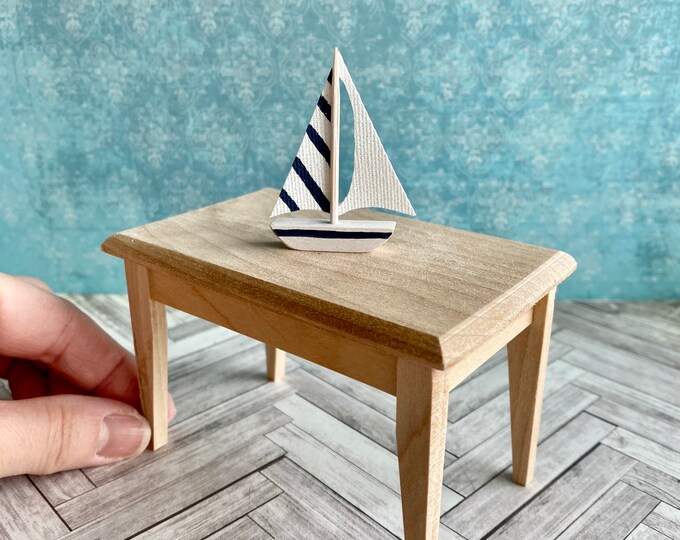 1:12 Scale Dining Table Dollhouse Furniture Miniature Wood - Etsy