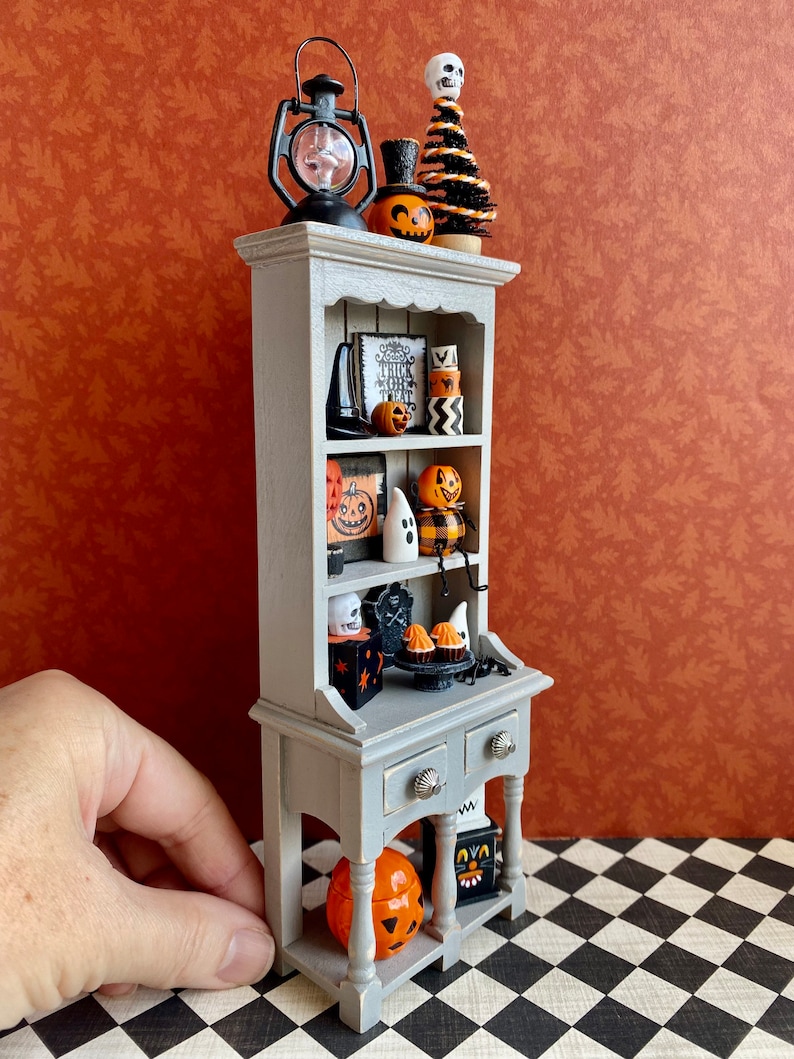 Miniature Halloween Hutch Artisan Halloween Miniatures 1:12 - Etsy