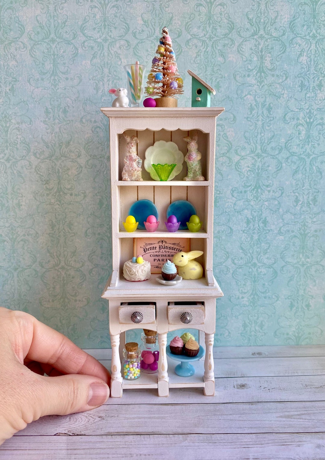 1:12 Scale Easter Hutch Artisan Easter Miniatures Miniature - Etsy
