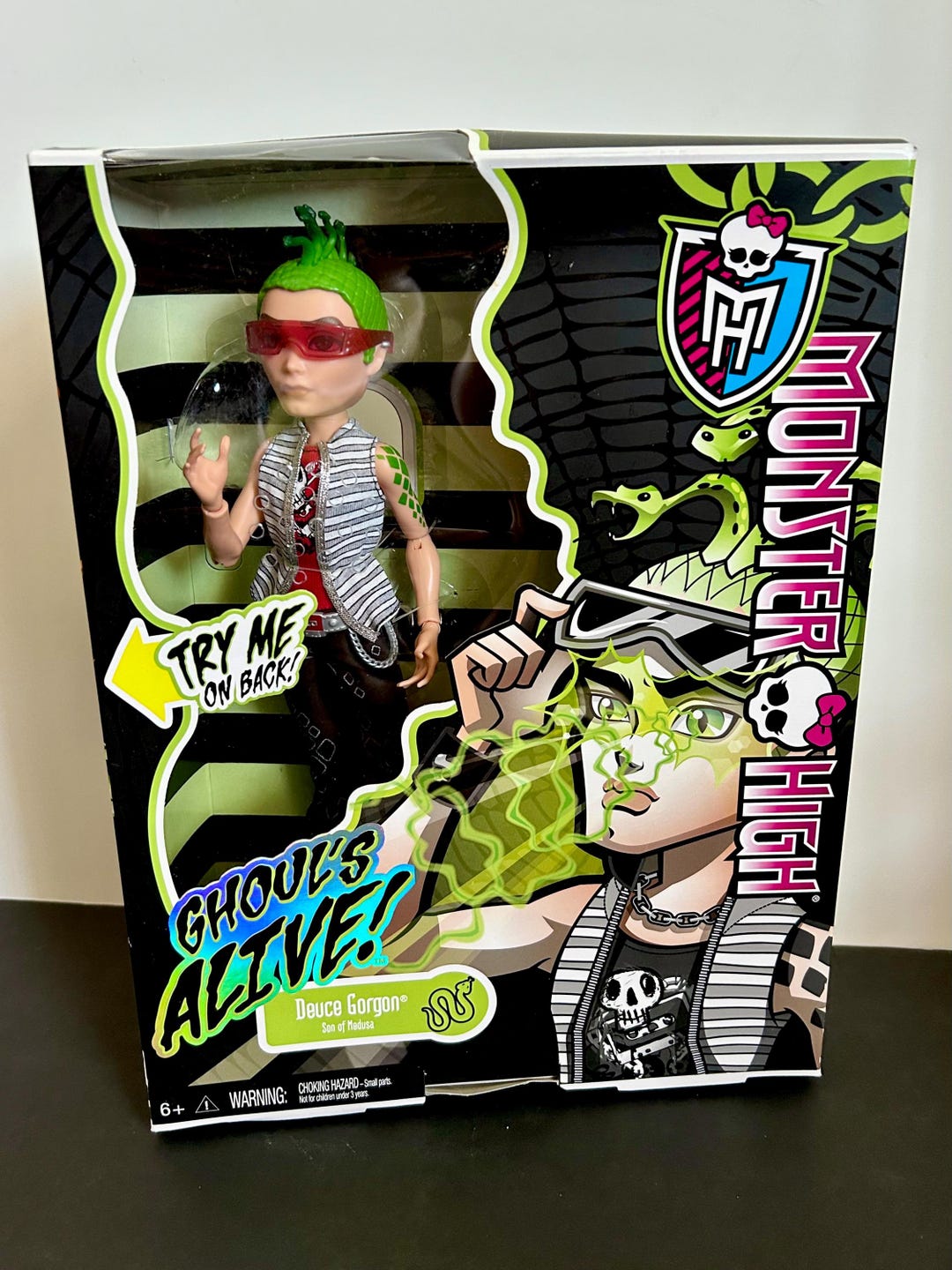 Monster High Deuce Gorgon G1 Doll, Ghoul’s Alive Deuce, Mattel Doll ...