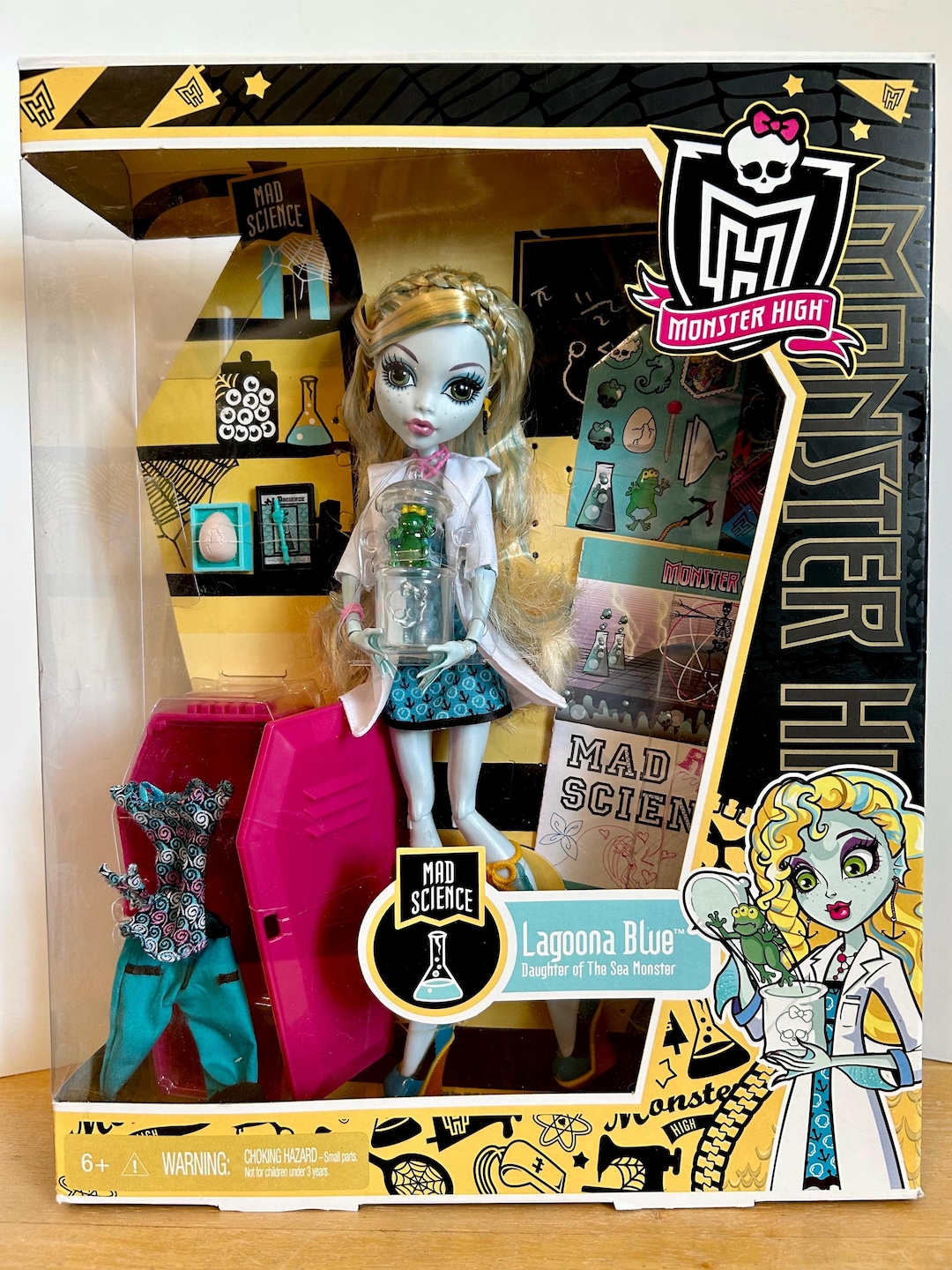 Monster High Lagoona Blue G1 Doll, Mad Science Lagoona Blue, Mattel ...