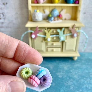 Miniature Easter Hutch, 1:12 Scale Easter Miniatures, Artisan Dollhouse ...