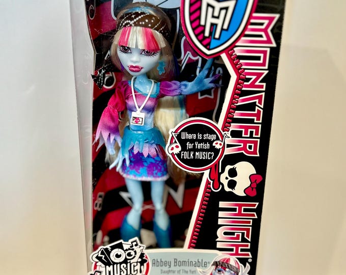 Monster High Abbey Bominable G1 Doll, Music Festival Abbey, Vintage ...