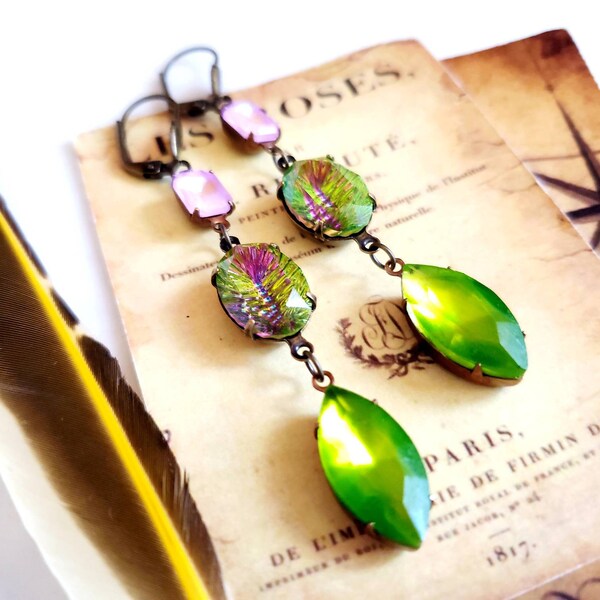 Chartreuse and Pink - Etsy