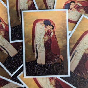 Indian Wedding Couple Sticker - Etsy