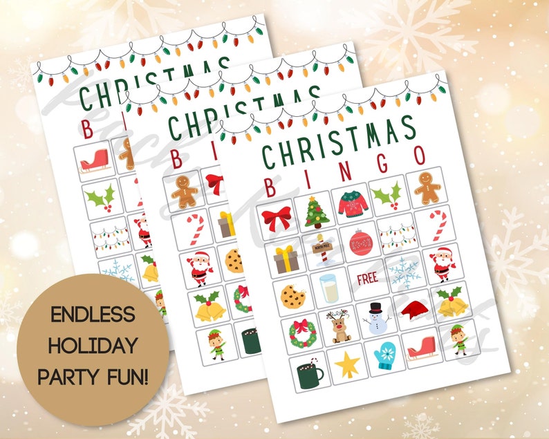 Printable Christmas BINGO Game | Holiday Party Game | Christmas ...
