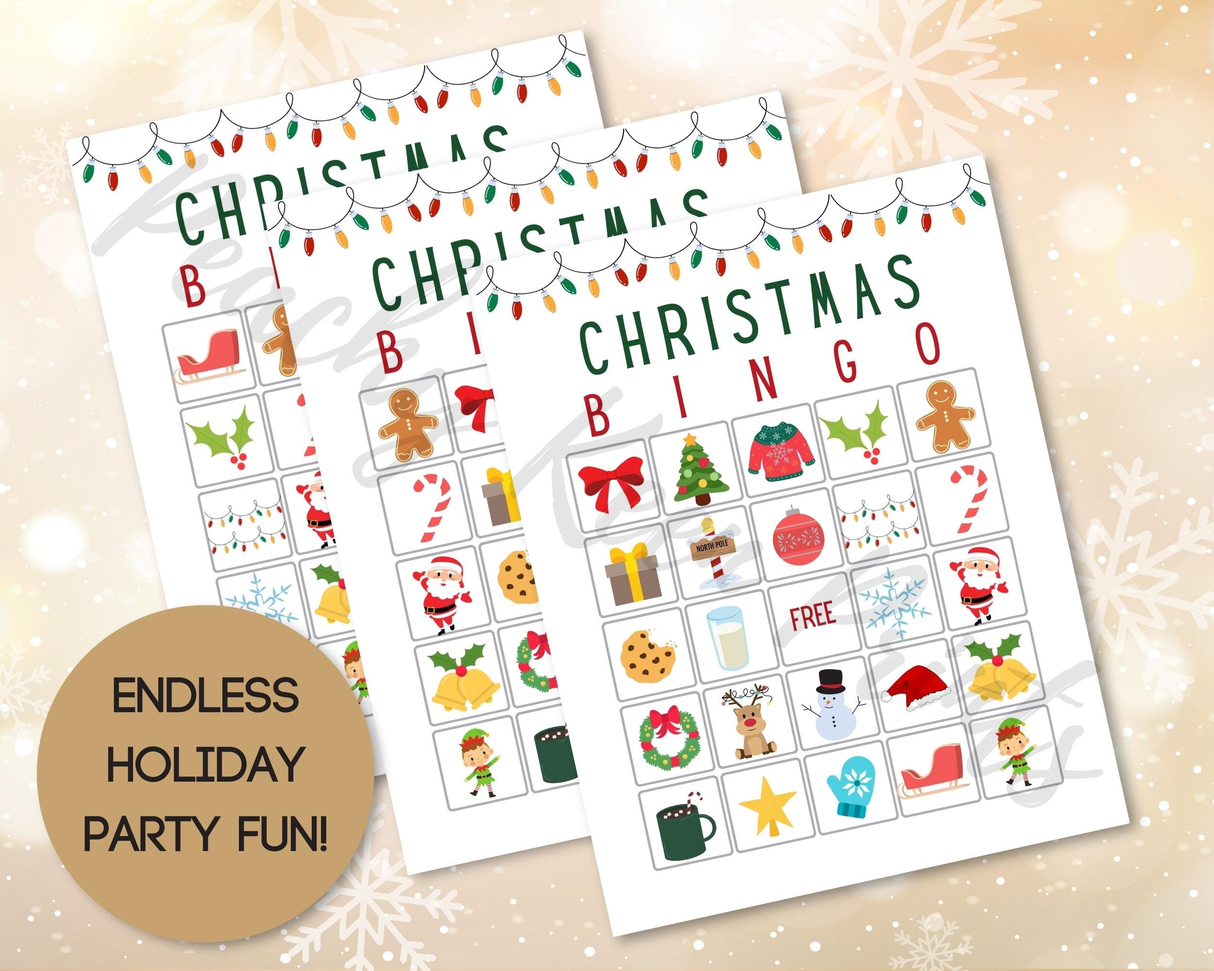 Printable Christmas BINGO Game | Holiday Party Game | Christmas ...