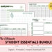 College Student Planner Printable Bundle Digital Planner Habit Tracker ...