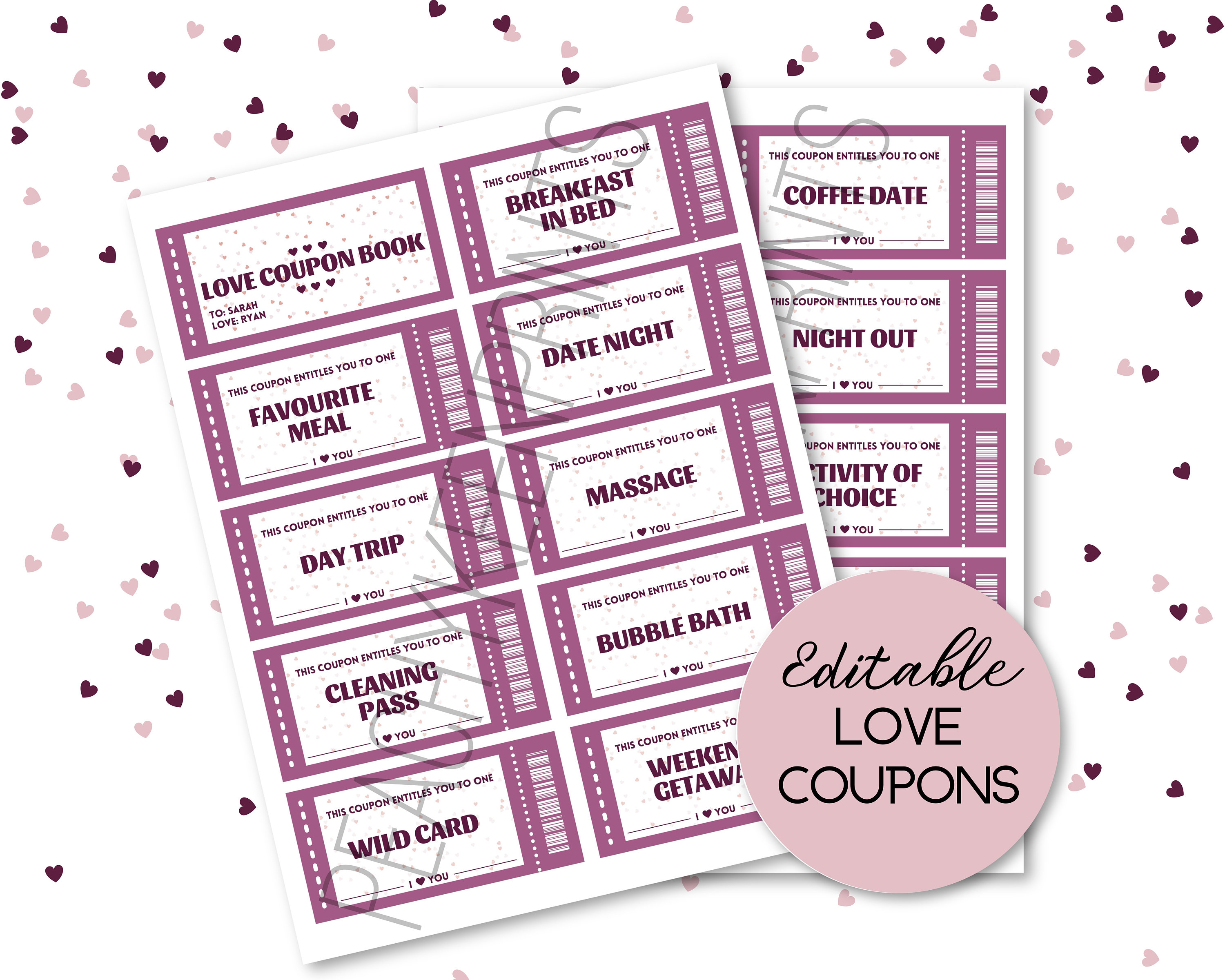 Love Coupon Template