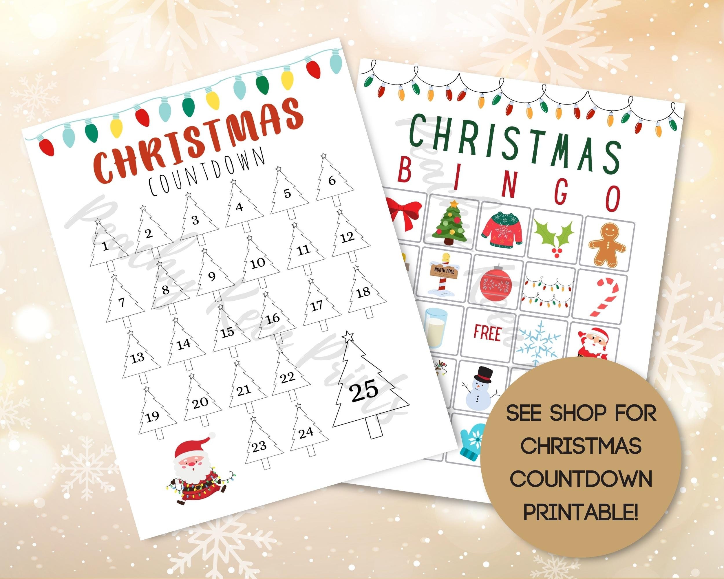 Printable Christmas BINGO Game Holiday Party Game Christmas Printable ...