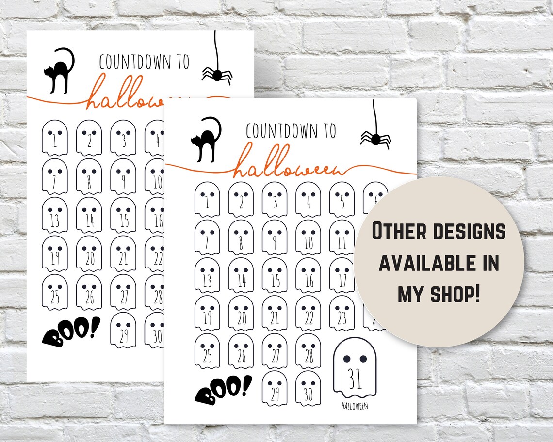 Printable Halloween Countdown | Halloween Craft | Kids Halloween ...