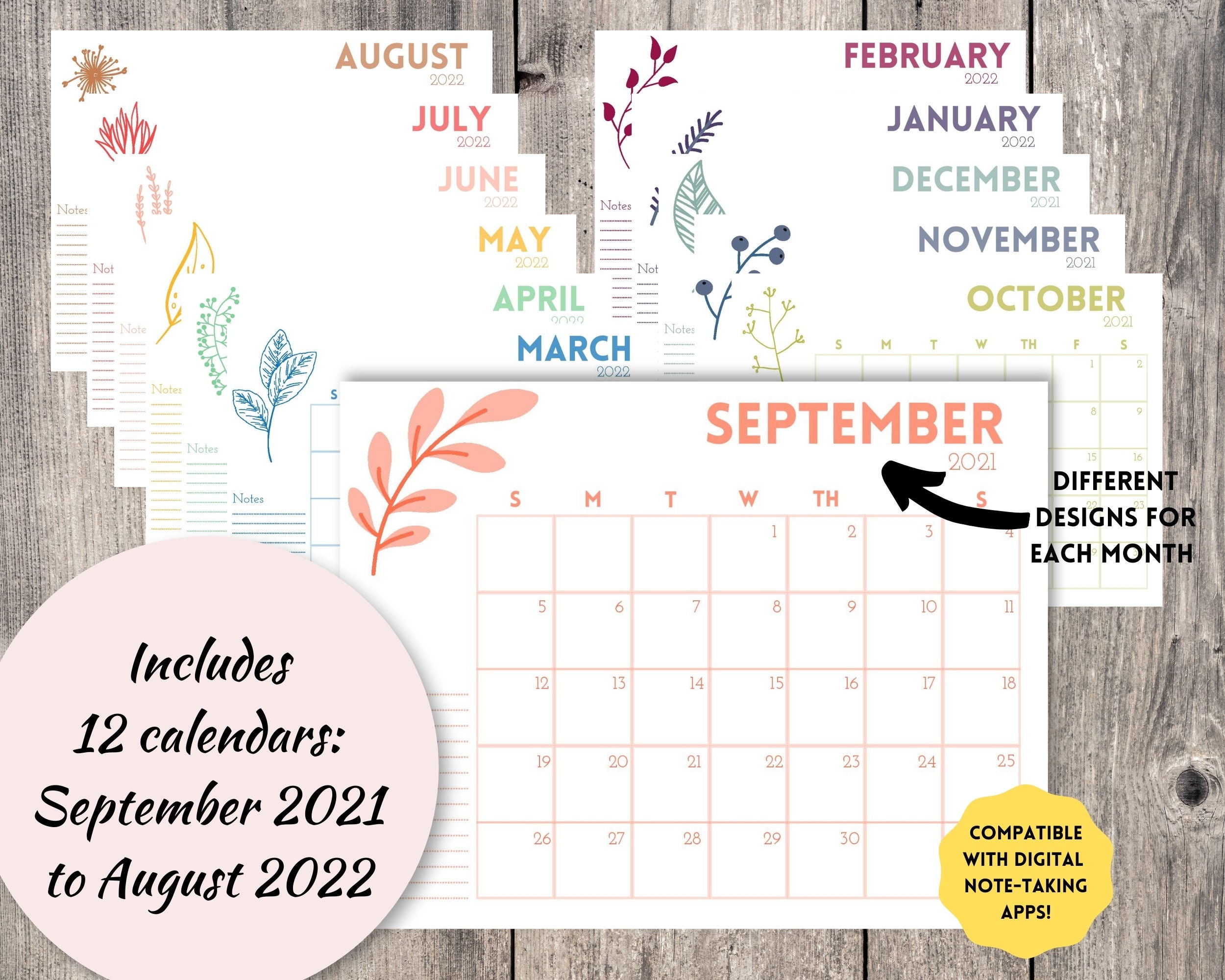 College Student Planner Printable Bundle Digital Planner | Etsy