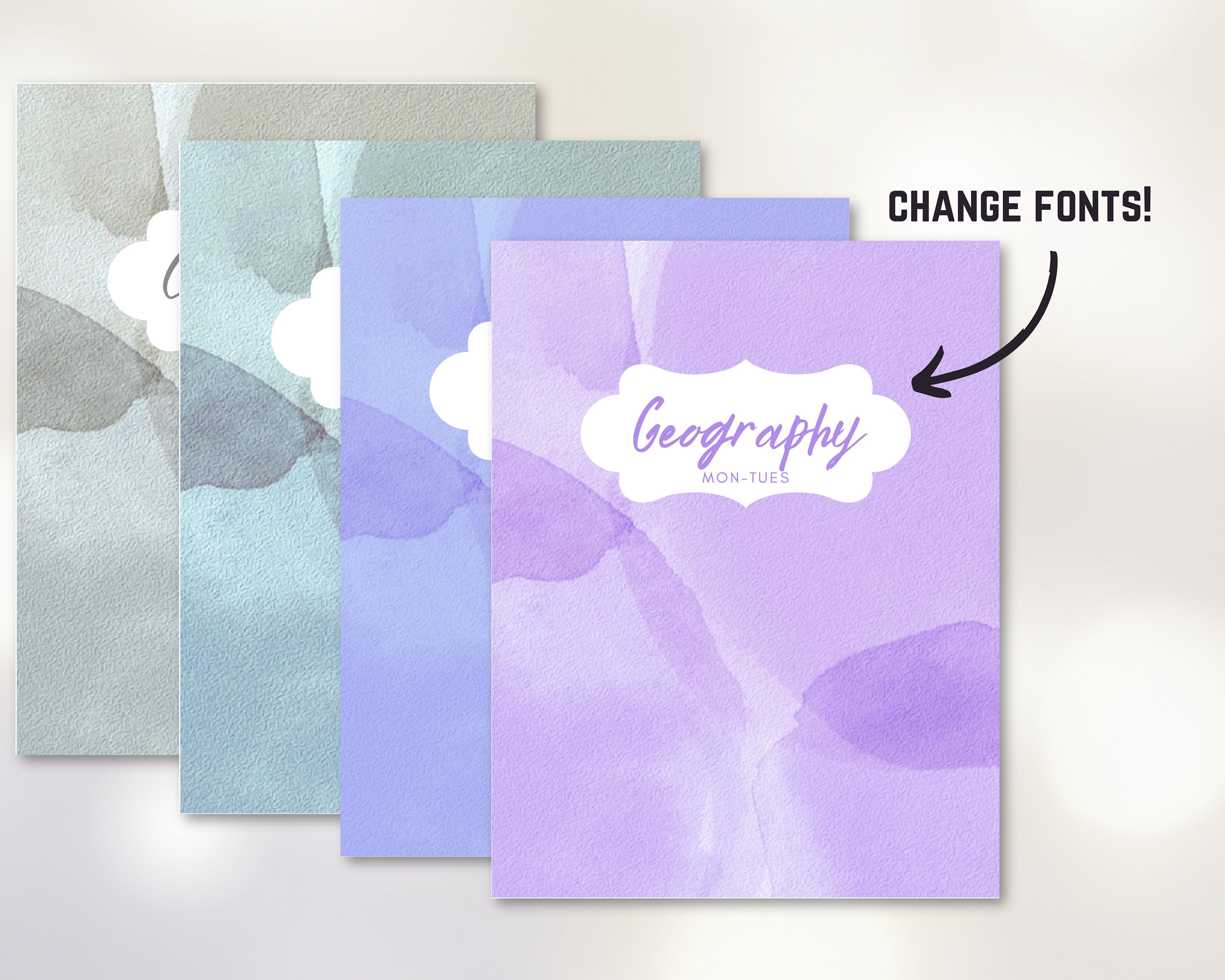 Editable Printable Binder Covers | Binder Cover Template | Binder ...