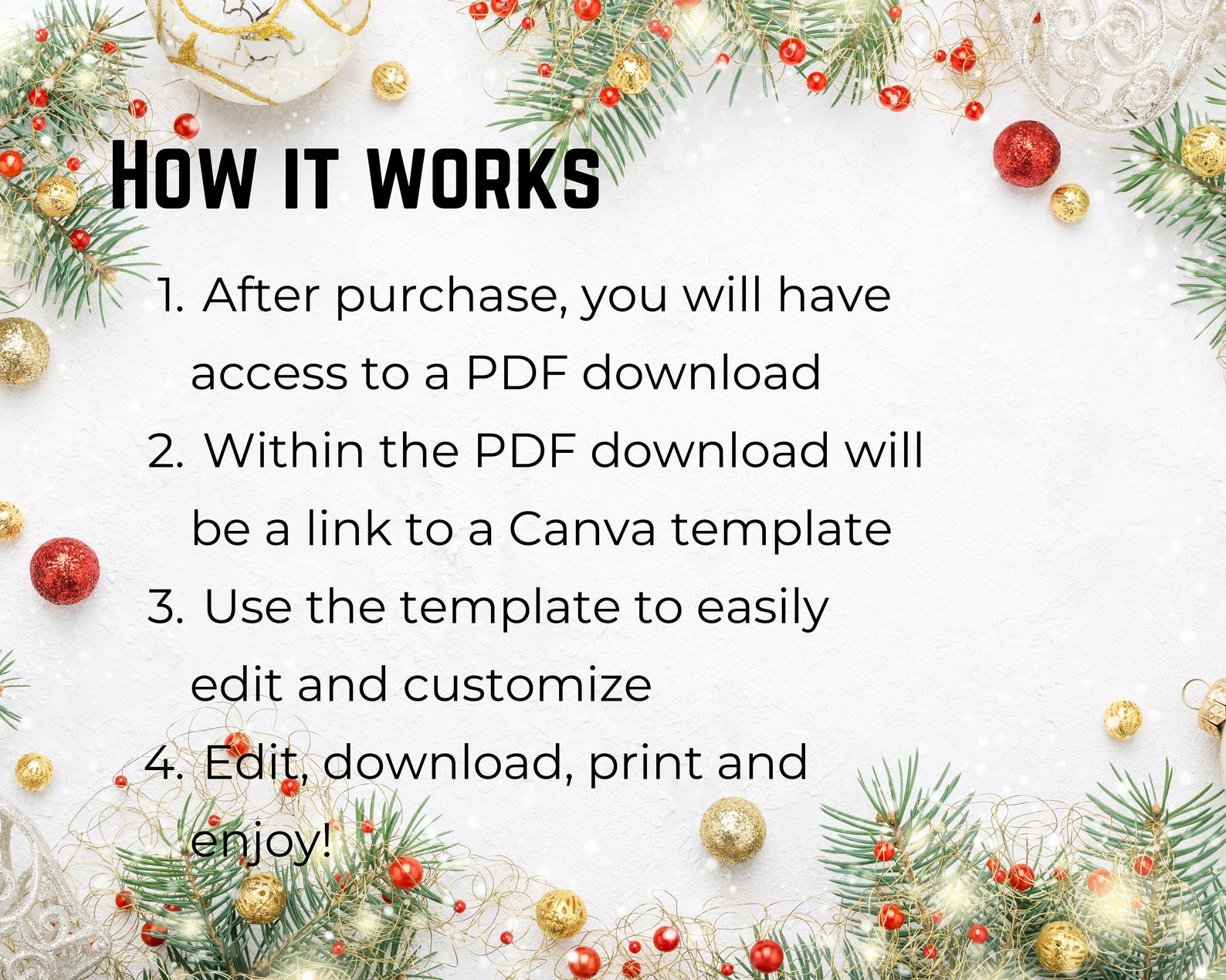 Editable Christmas Party Invitation Template Holiday Party Invite Merry ...