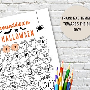 Printable Halloween Countdown | Halloween Craft | Kids Halloween ...