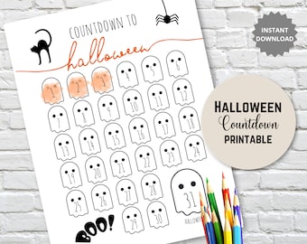 Printable Halloween Countdown | Halloween Craft | Kids Halloween ...