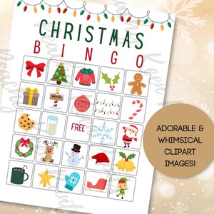 Printable Christmas BINGO Game | Holiday Party Game | Christmas ...