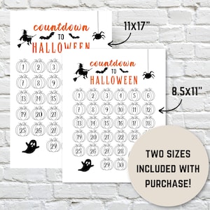 Printable Halloween Countdown | Halloween Craft | Kids Halloween ...