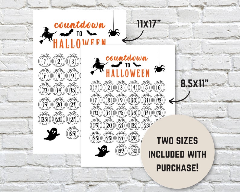 Printable Halloween Countdown | Halloween Craft | Kids Halloween ...