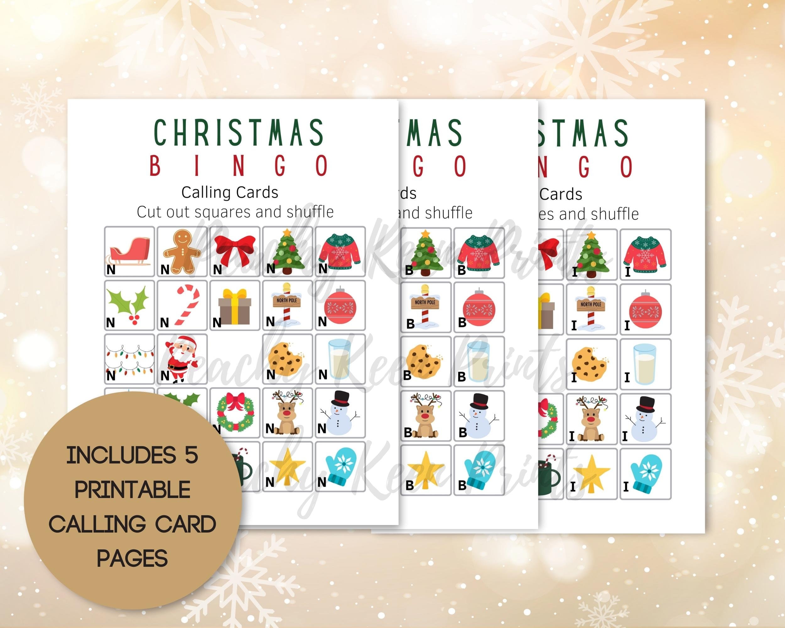 Printable Christmas BINGO Game | Holiday Party Game | Christmas ...