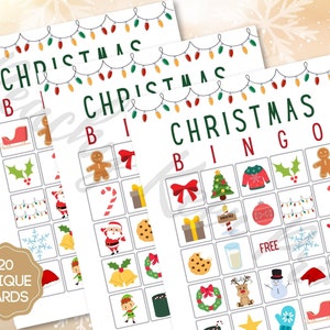 Printable Christmas BINGO Game | Holiday Party Game | Christmas ...