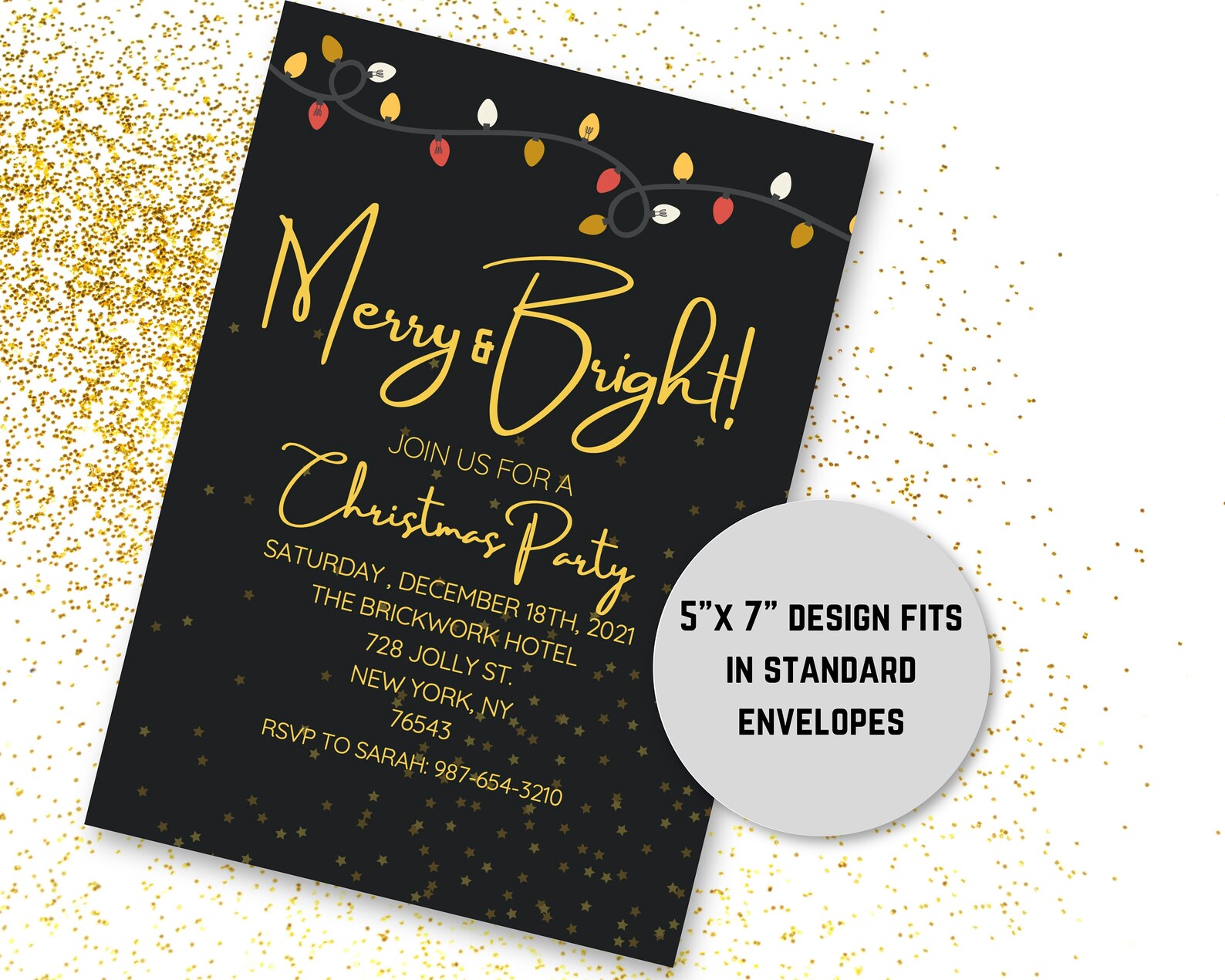 Editable Christmas Party Invitation Template Holiday Party Invite ...