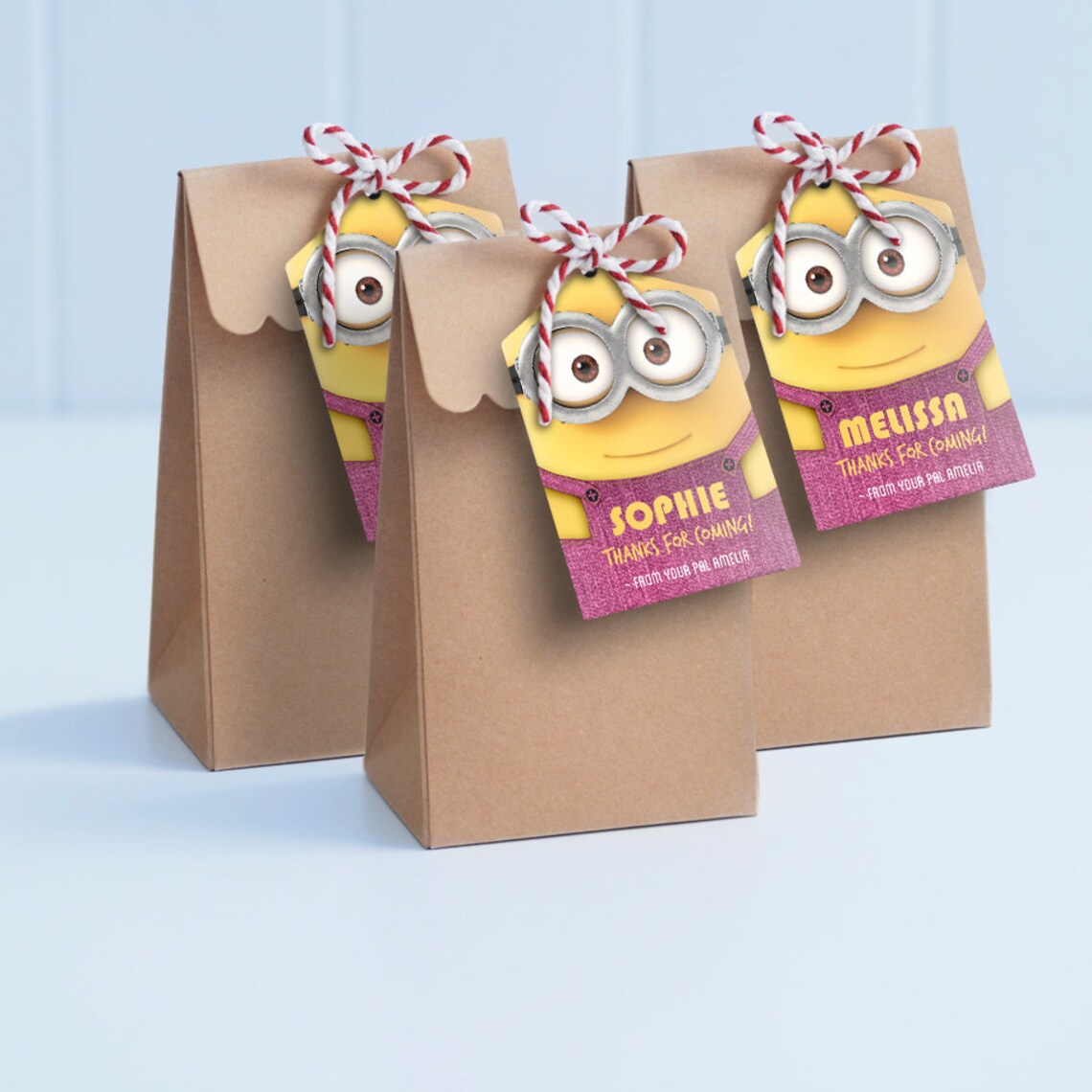 Minion Party Kit PINK - Edit and Print as Many Copies as You Like ...