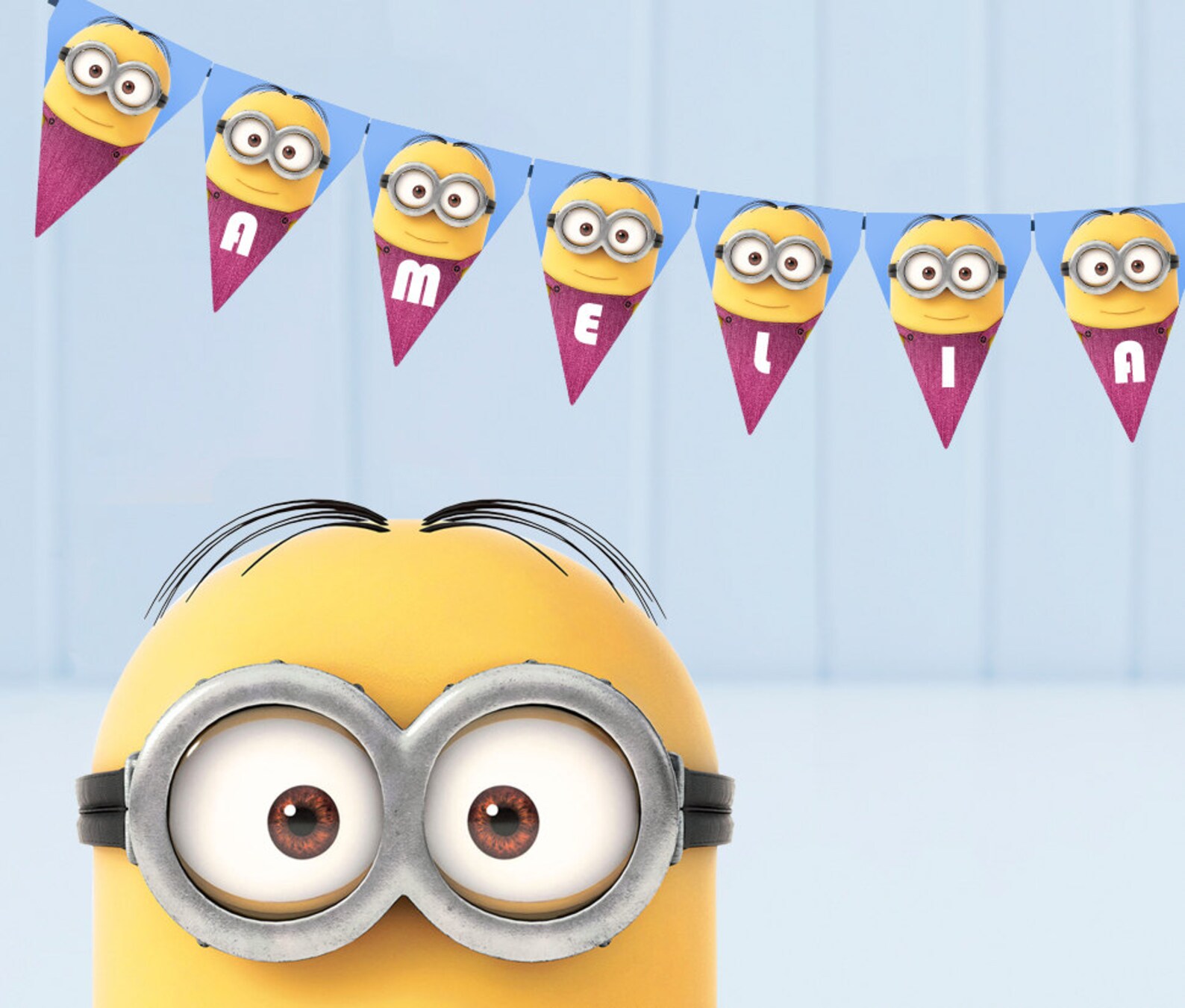 Minion Party Kit PINK - Edit and Print as Many Copies as You Like ...