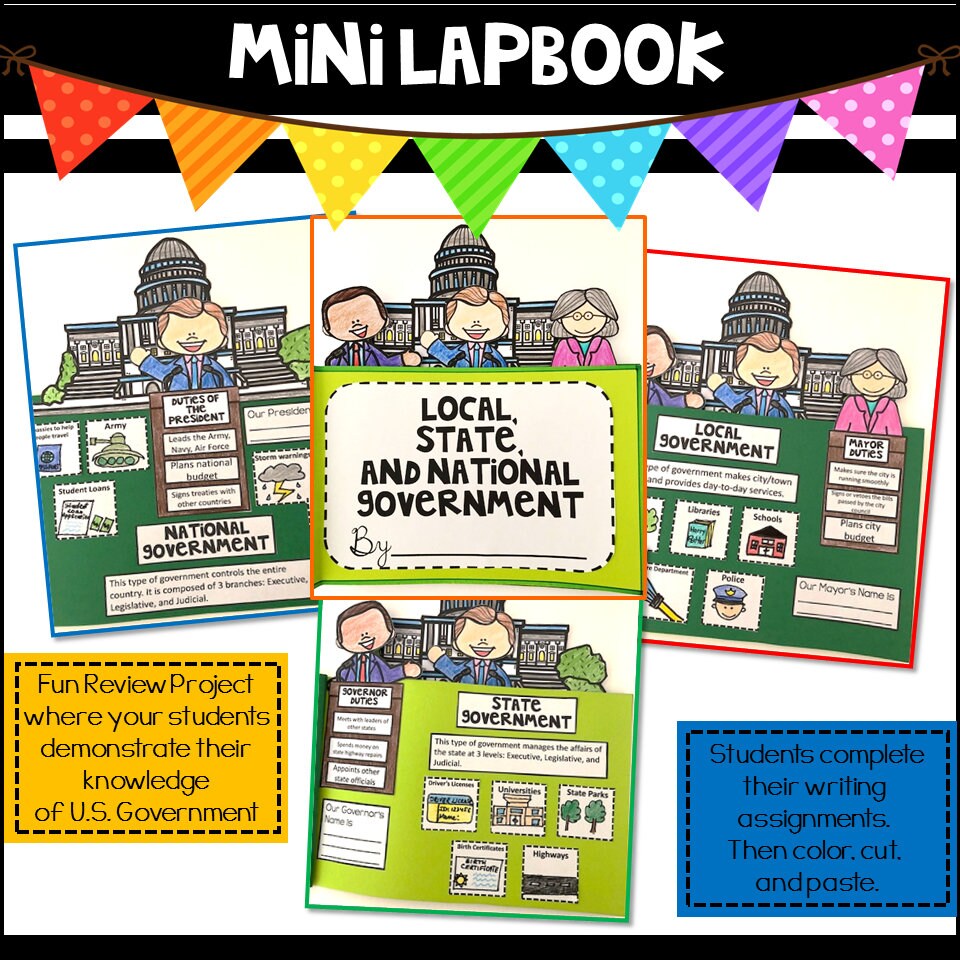 U.S. Government Interactive Lapbook - Etsy